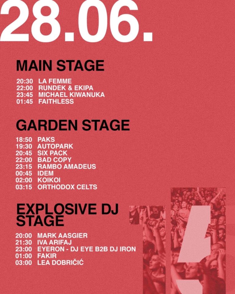 Arsenal Fest - schedule per days - Arsenal Fest